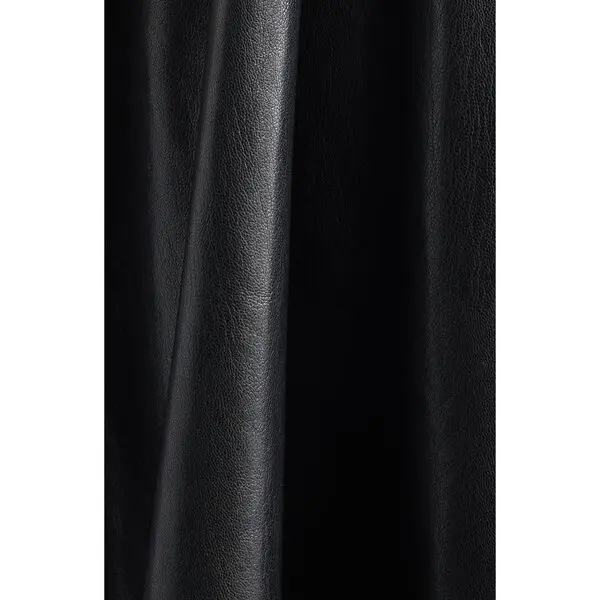 Alice + Olivia Emmy Faux Leather Sleeveless Mini Dress - Black