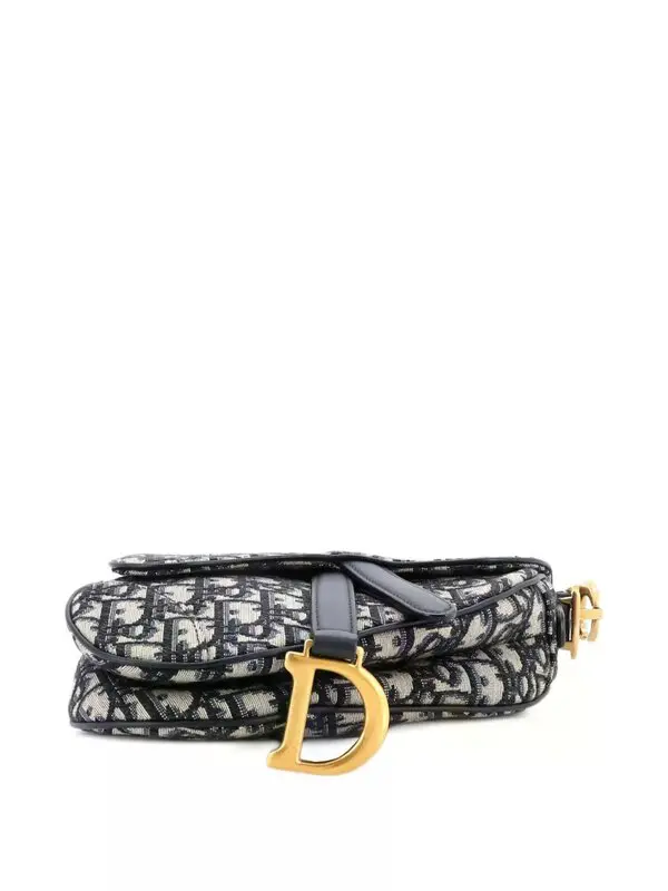 Dior Saddle Handbag Oblique Canvas Mini Shoulder Bag