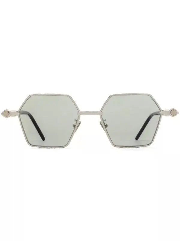 KUBORAUM P70 Geometric Sunglasses - Silver