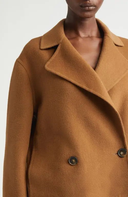 Stella McCartney Crop Wool Pea Coat