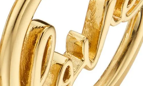 Kurt Geiger Love Script Hoop Earrings