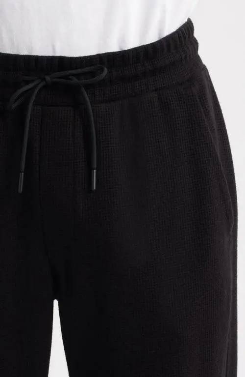 Zella Waffle Knit Joggers - Black Caviar