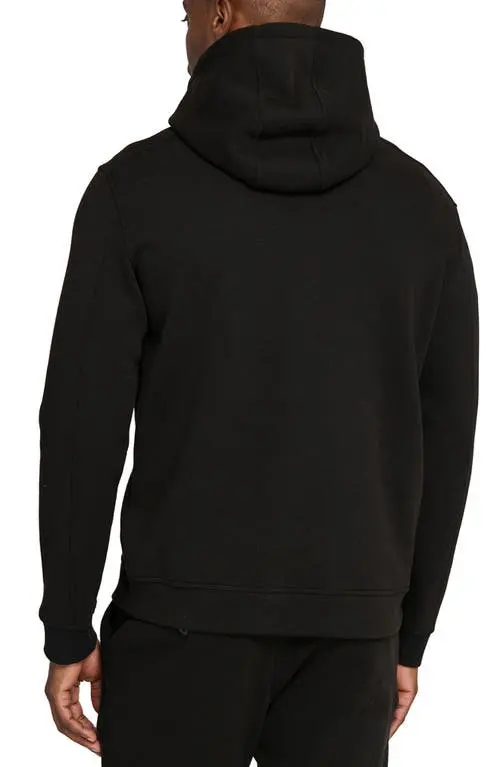 W.R.K Slim-fit Brushed Cotton Blend Pullover Hoodie - Black