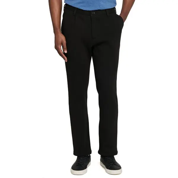 W.R.K Cotton Blend Slim Straight Leg Pants - Black