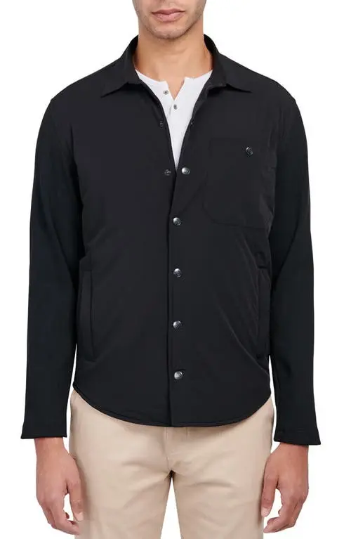W.R.K Owen Snap-up Shirt Jacket - Black