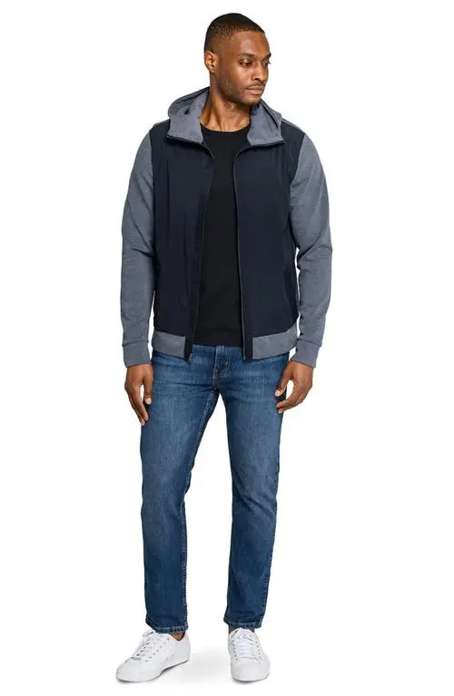W.R.K Slim Fit Colorblock Zip-up Hoodie