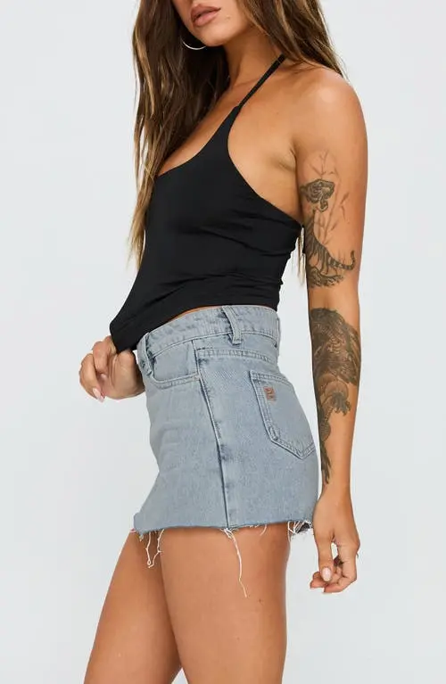 Princess Polly Ezekiel U-neck Halter Top - Black