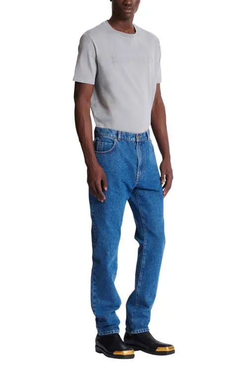 Balmain Dark Denim Straight-cut Jeans