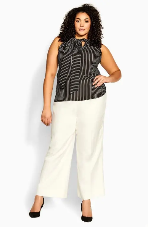 City Chic Maliyah Tie Neck Top