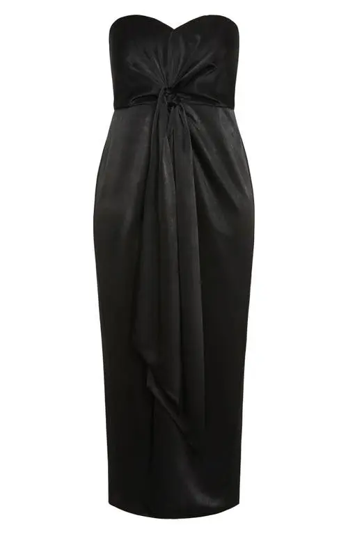 City Chic Kamari Strapless Maxi Dress