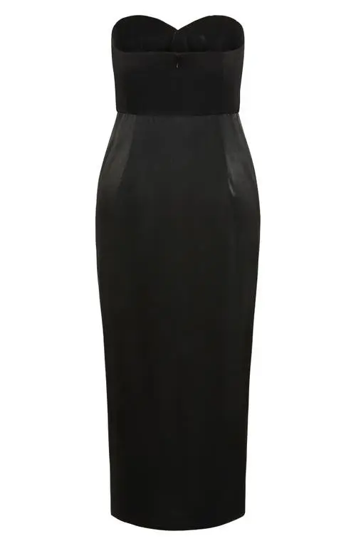 City Chic Kamari Strapless Maxi Dress