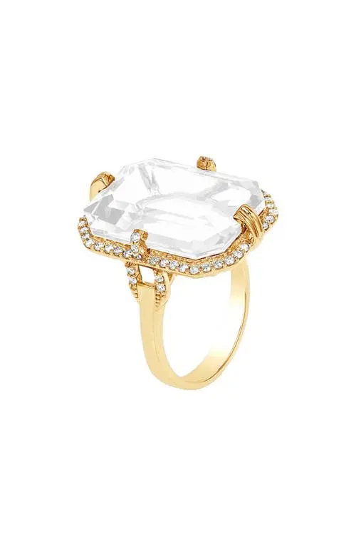 Goshwara Gossip Emerald Cut Diamond Ring - White