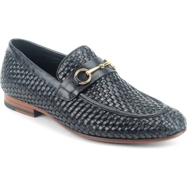 WARFIELD & GRAND Durand Woven Bit Loafer