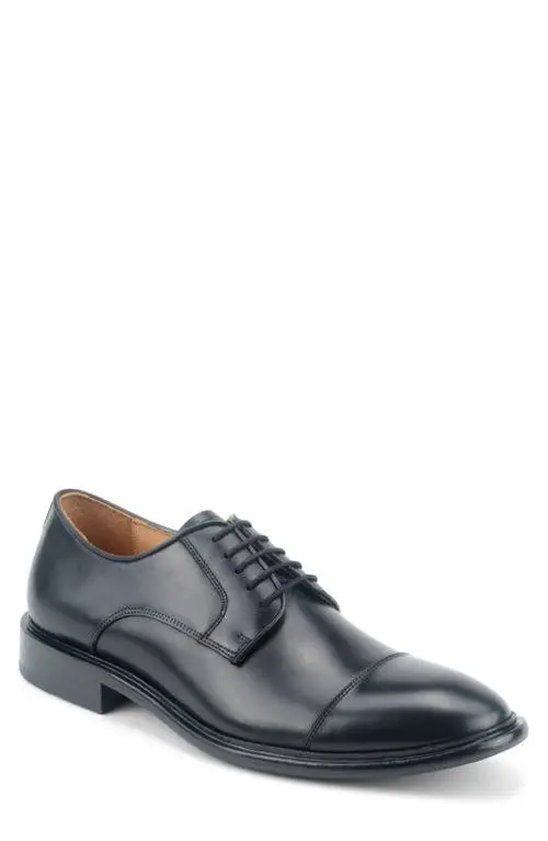 WARFIELD & GRAND Ducasse Cap-toe Leather Derby - Black