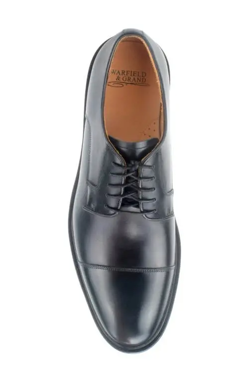 WARFIELD & GRAND Ducasse Cap-toe Leather Derby - Black