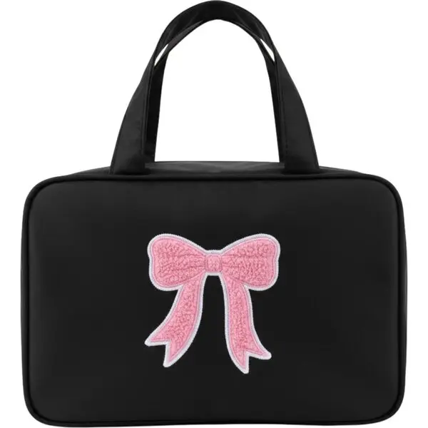 BLOC BAGS Bow Cosmetics Bag - Black