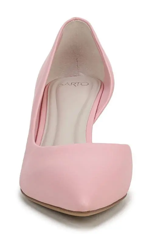 Franco Sarto Pointed Toe Half D'orsay Pump - Pink