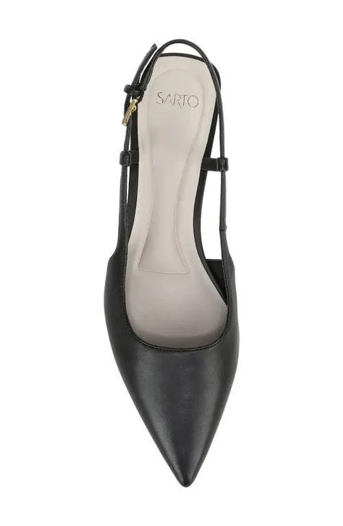 Franco Sarto Amelie Slingback Pointed Toe Pump - Black