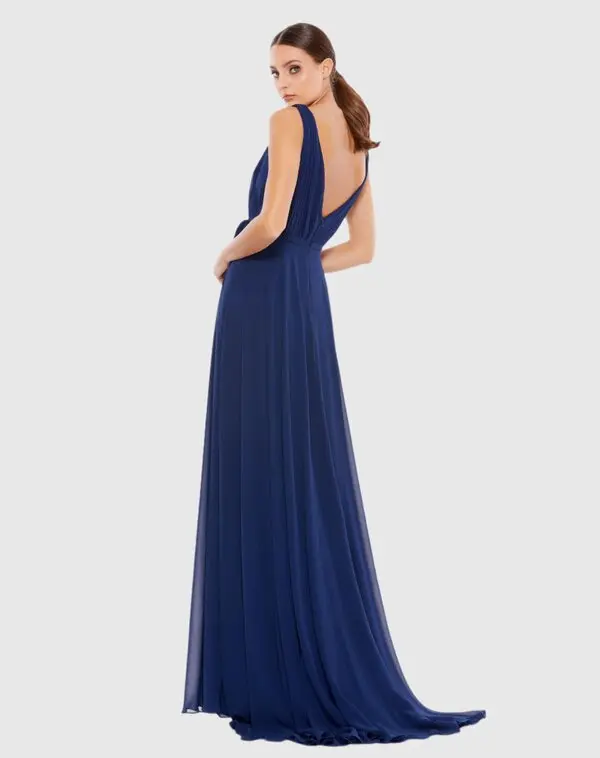 Mac Duggal A-line Chiffon Gown - Midnight