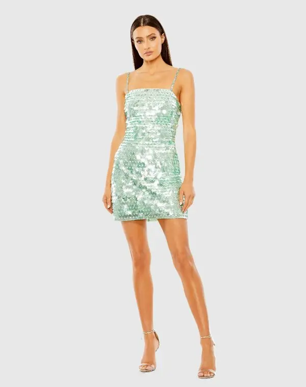 Mac Duggal Sequin Sleeveless Mini Dress
