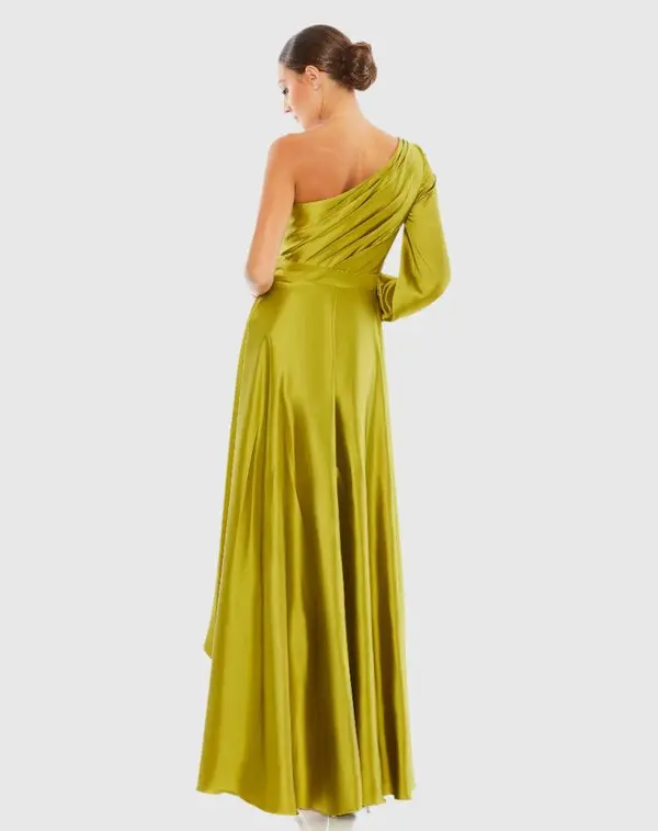 Mac Duggal One-shoulder Hi-low Gown