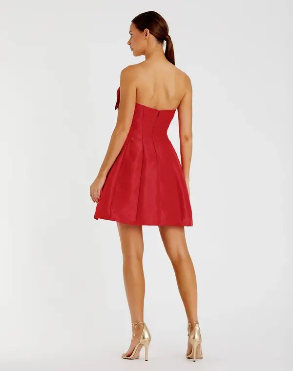 red flare mini dress Wine Sleeveless Fit & Flare Dress - Elegant Holiday Dress