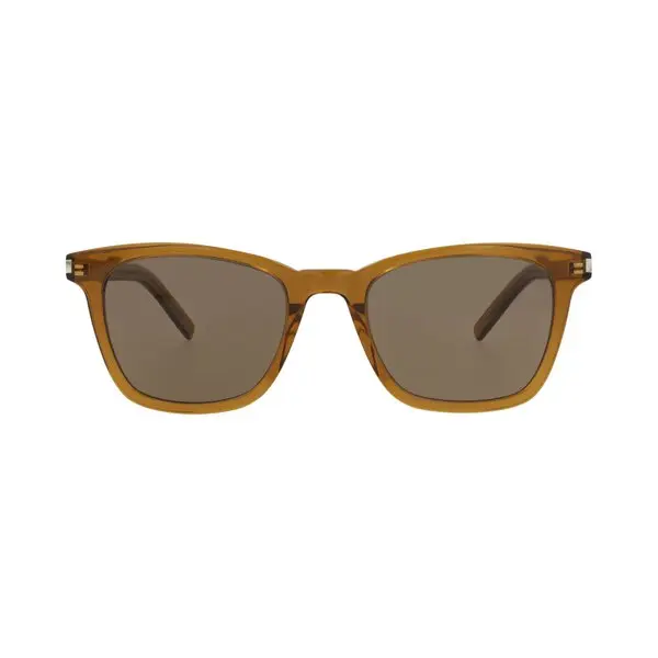 Saint Laurent Square-frame Recycled Acetate Sunglasses - Brown