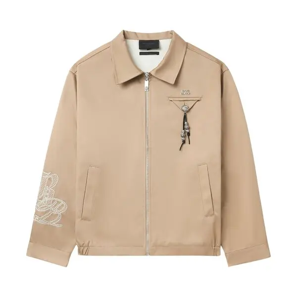 A BATHING APE Logo Worker Jacket - Tan