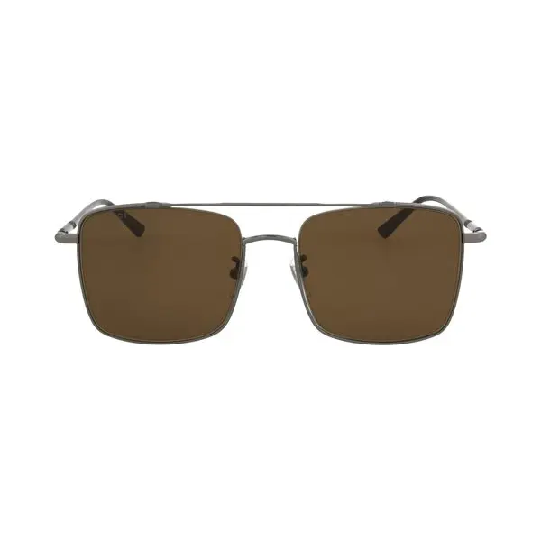 Gucci Aviator-frame Metal Sunglasses - Brown