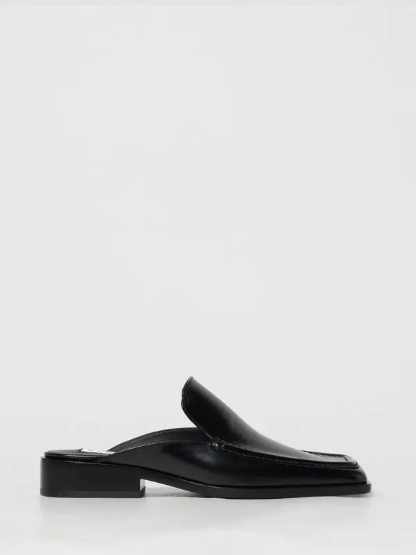 Alaïa Leather Square Toe Mule