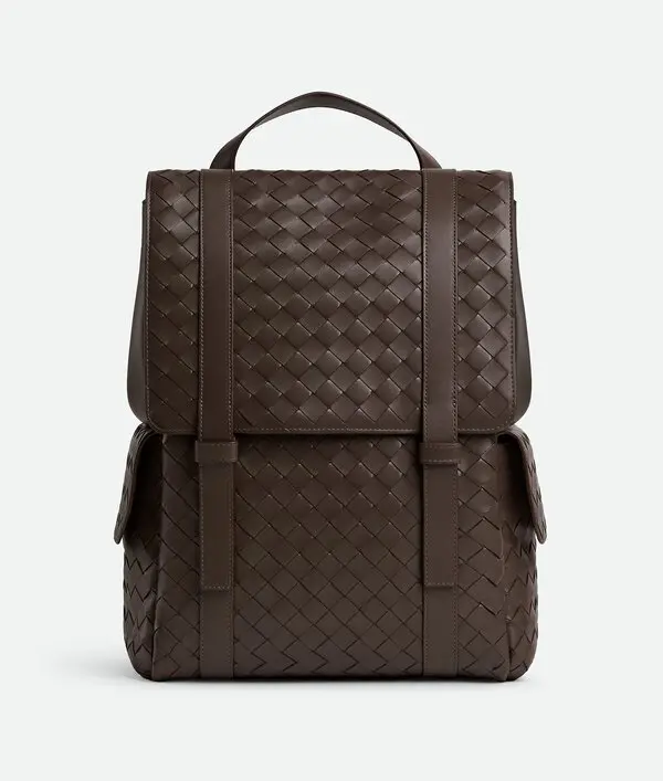 Bottega Veneta Intrecciato Leather Backpack - Old Wood