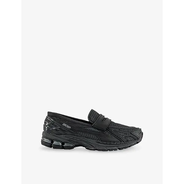 NEW BALANCE 1906l Leather And Mesh Loafers - Black