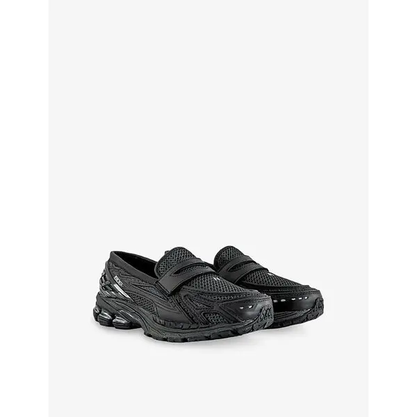 NEW BALANCE 1906l Leather And Mesh Loafers - Black