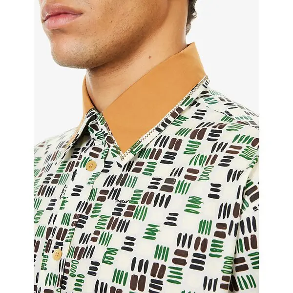 Marni Patterned Long-sleeve Cotton Shirt