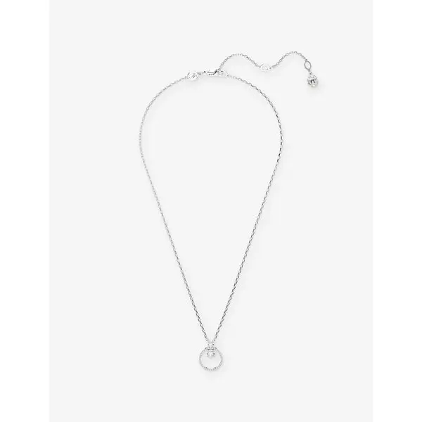 SWAROVSKI Constella Rhodium-plated And Zirconia Pendant Necklace - Silver