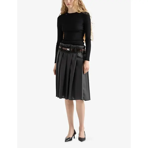 Prada Slim-fit Wool Jumper - Black