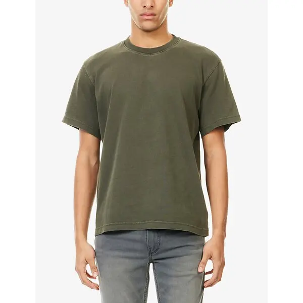 Paige Serano Boxy-fit Cotton T-shirt - Vintage Pine Needle