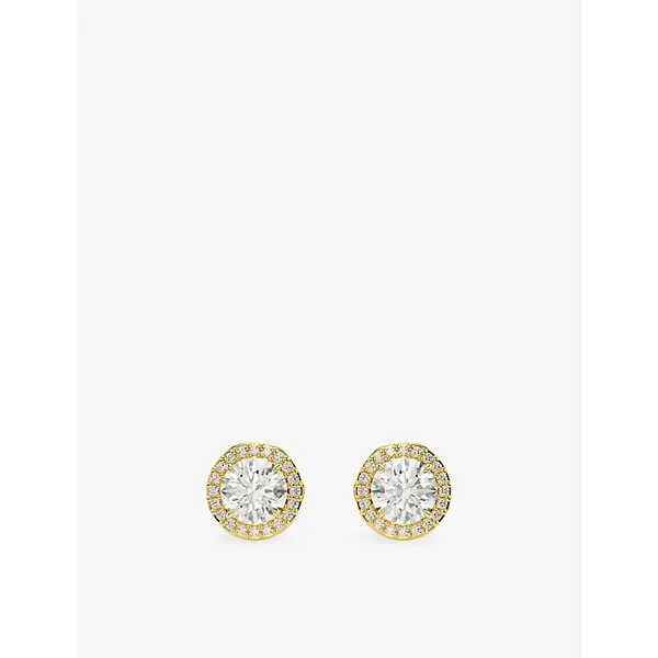 SWAROVSKI Una Pave Stud Earrings - White