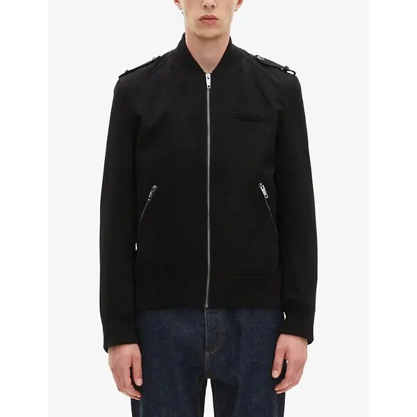 The Kooples Regular-fit Cotton Teddy Jacket