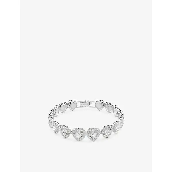 SWAROVSKI X Ariana Grande Heart Rhodium-plated Bracelet - Crystal
