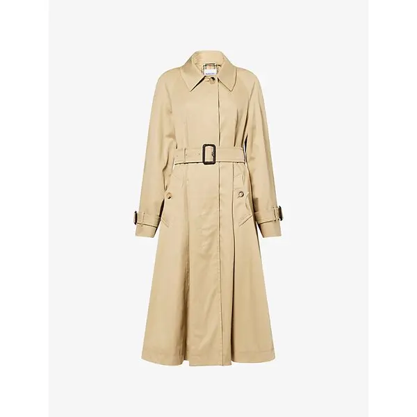 Burberry Ellingham Flared Cotton Trench Coat