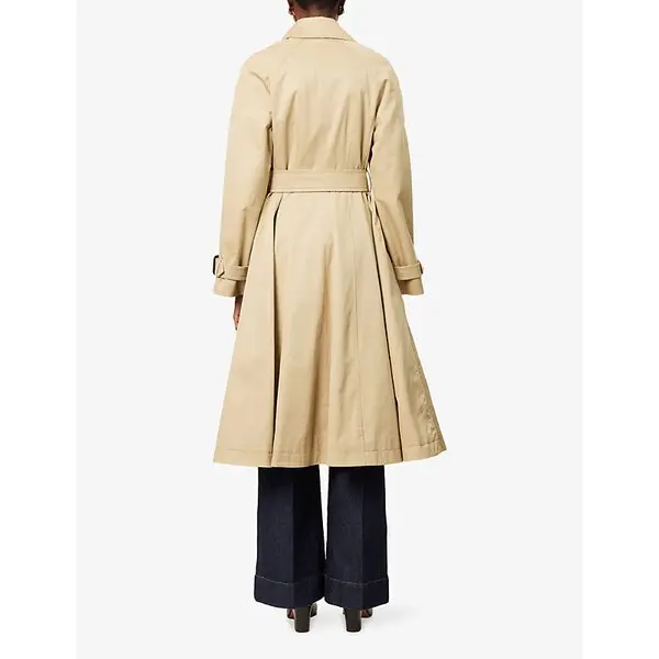 Burberry Ellingham Flared Cotton Trench Coat