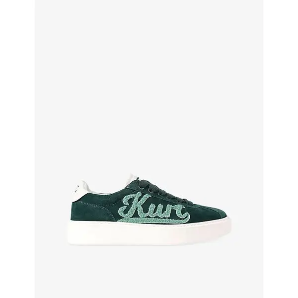Kurt Geiger Albion Retro Suede Trainers - Green