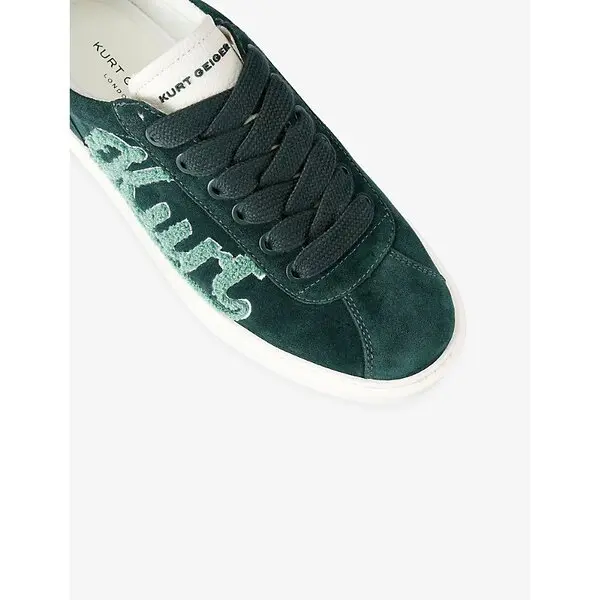 Kurt Geiger Albion Retro Suede Trainers - Green