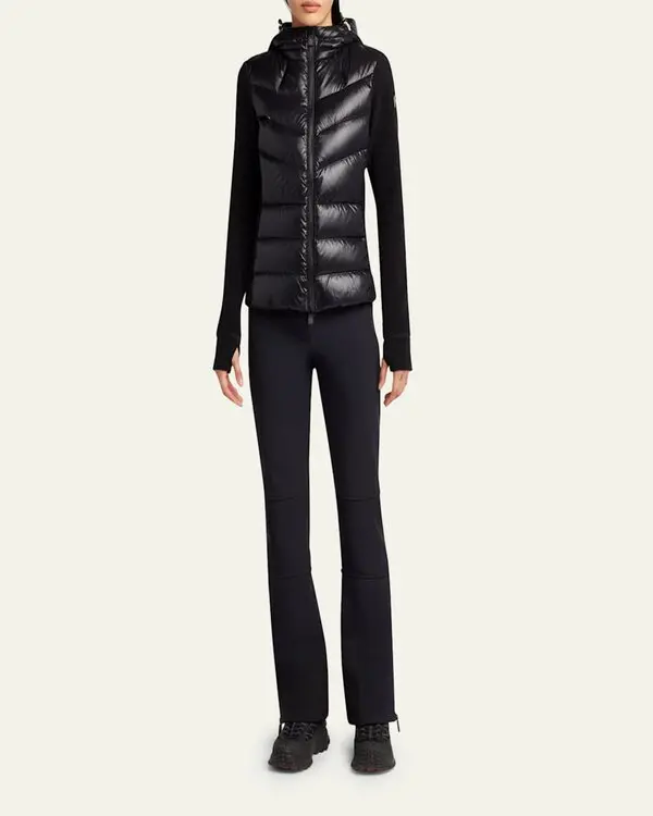 Moncler Padded Zip-up Hoodie Cardigan - Ltbrwn