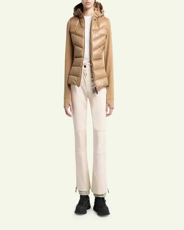 Moncler Padded Zip-up Hoodie Cardigan - Ltbrwn