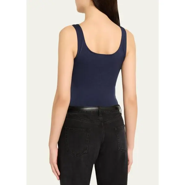 Wolford Jamaika Scoop-neck Thong Bodysuit - Navy