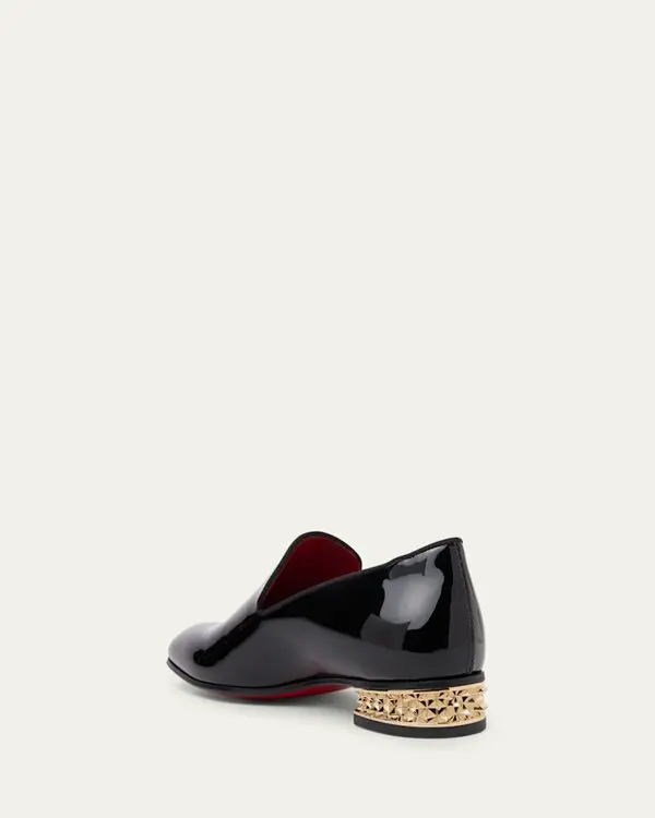 CHRISTIAN LOUBOUTIN Dandy Rocks Patent Leather Loafers