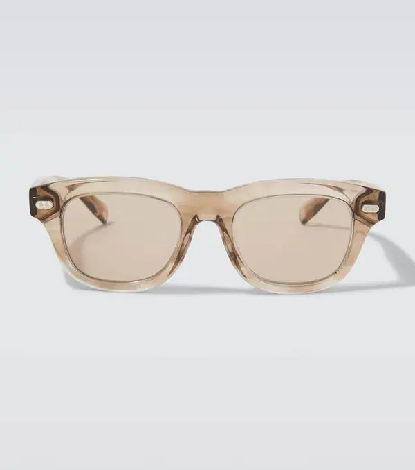 Brunello Cucinelli Square Frame Sunglasses - Beige