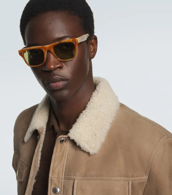 Brunello Cucinelli Square Frame Sunglasses - Brown